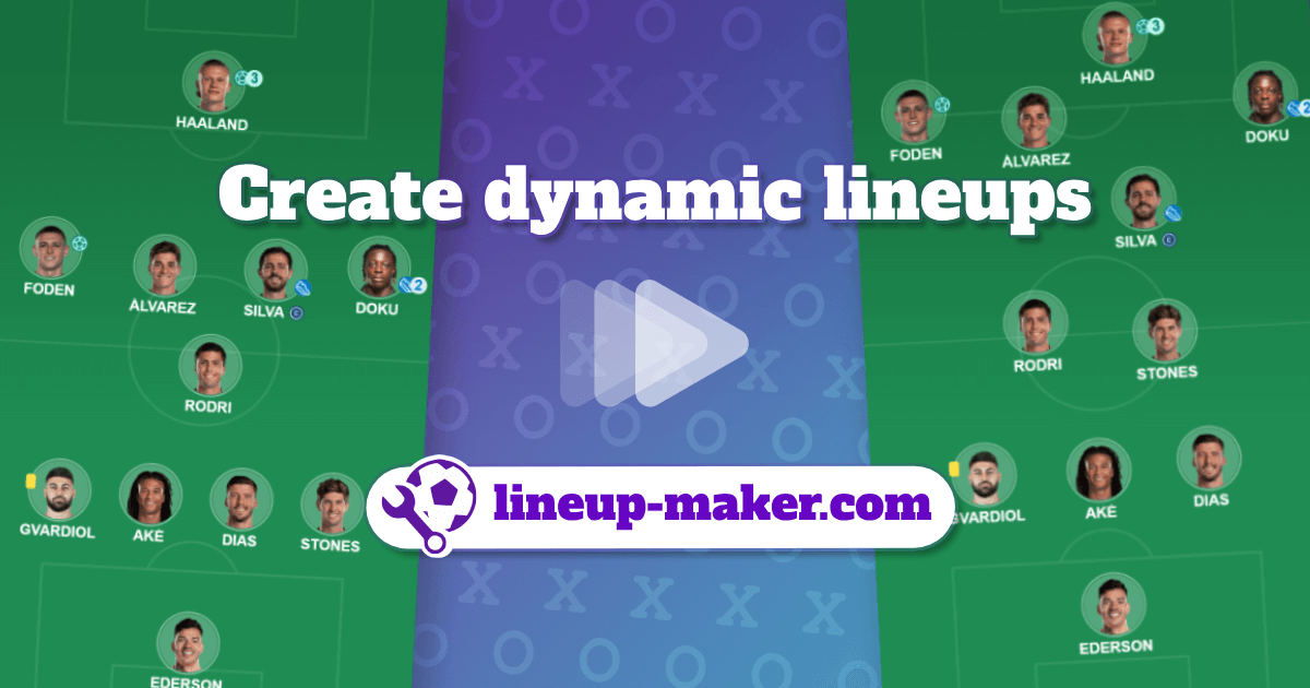 Lineup Maker - Create dynamic football lineup animations